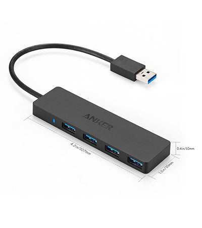 Anker 4-Port Ultra Slim USB 3.0 Hub->TechPanda.pk