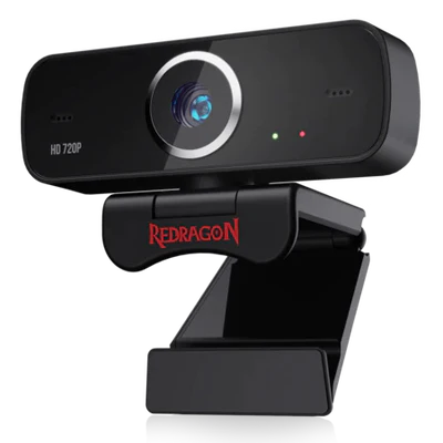 Redragon GW-600 720P Webcam with Built-in Dual Microphone 360-Degree R – TechPanda