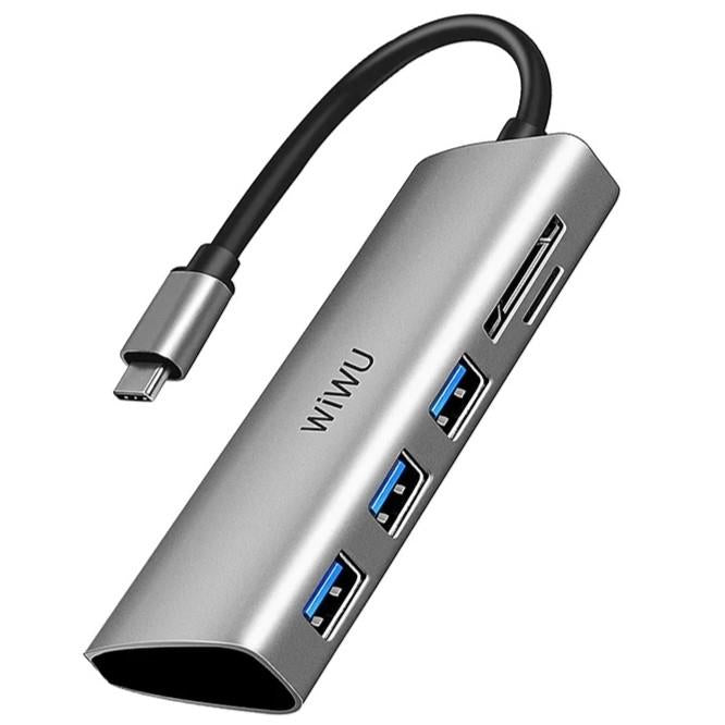 Wiwu Alpha 532ST 5-in-1 USB-C Hub Adapter->TechPanda.pk