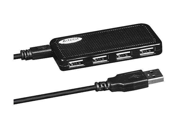 A4Tech HUB-64 USB Hub - USB 2.0 - 4 Ports - Compact and Sleek Design ...