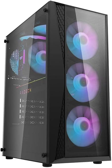 darkFlash DK352 Plus Computer Case with 4 fans (Black)->TechPanda.pk