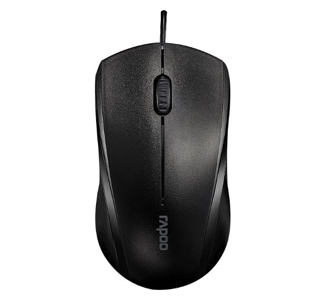 Rapoo Wired Optical Mouse BLACK 1000 DPI N1200 Silent Price in Pakistan ...